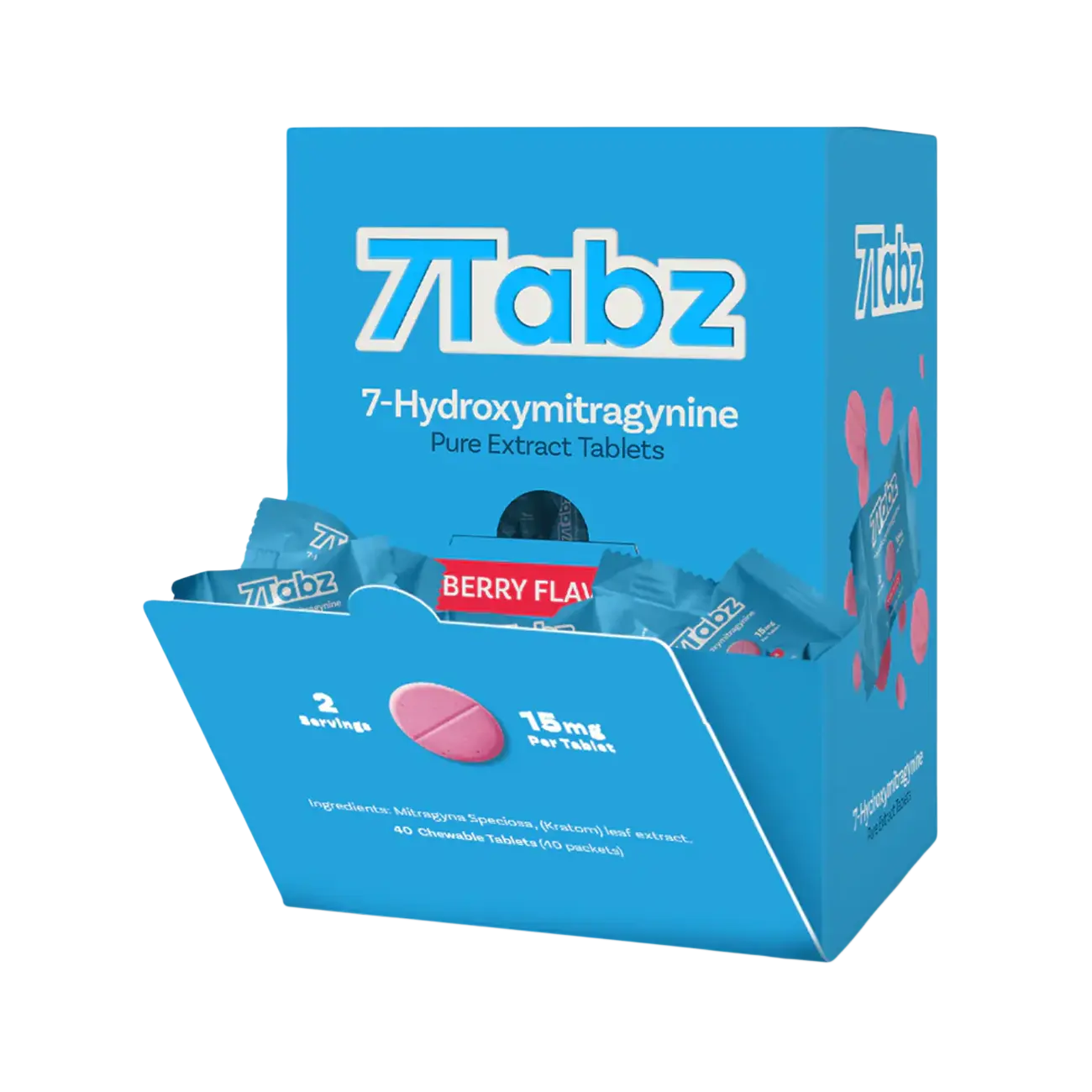 7Tabz Pure 7-Hydroxymitragynine Tablets – 1 x 40ct Box