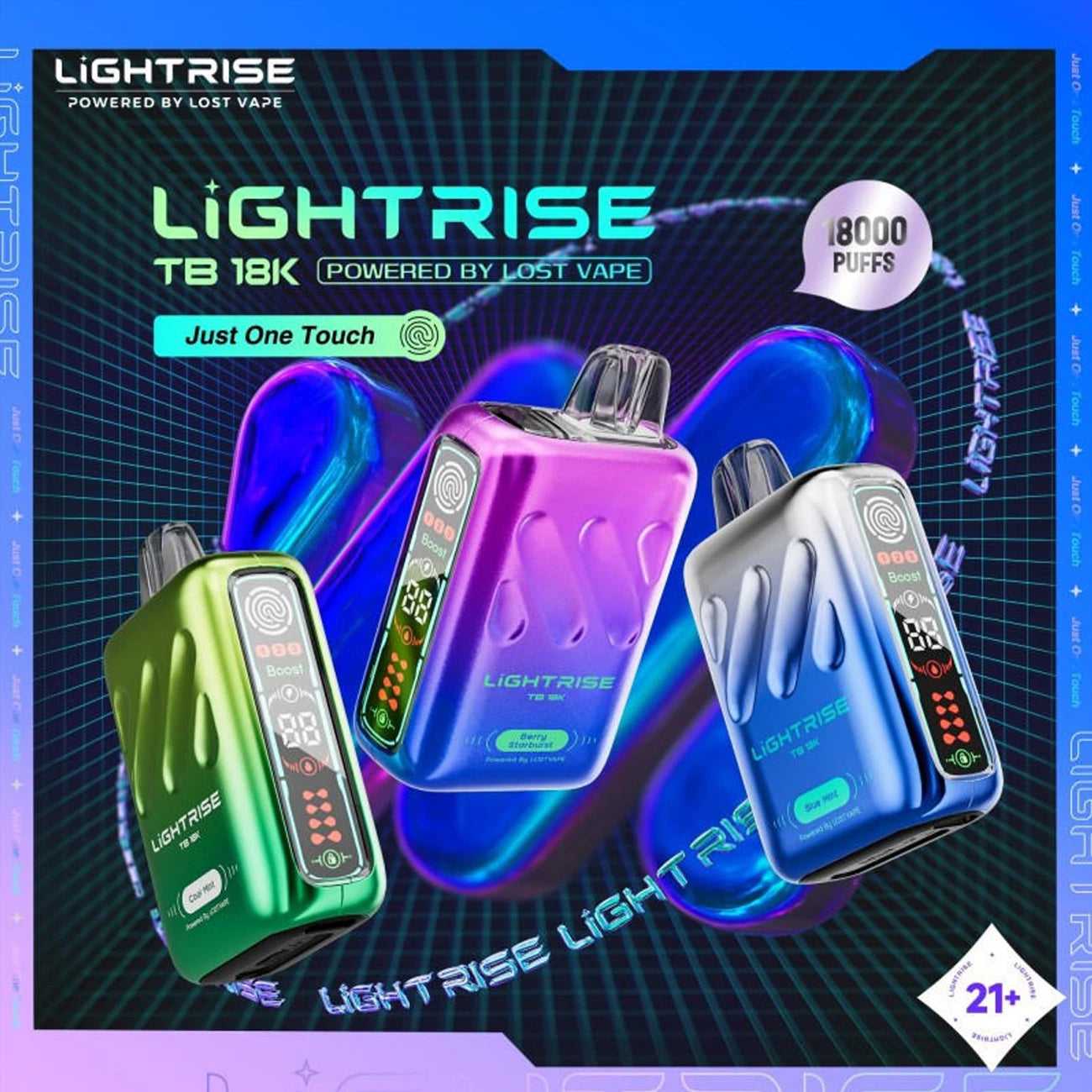 Lost Vape Lightrise TB 18K Puffs Disposable Vape | Smart LED