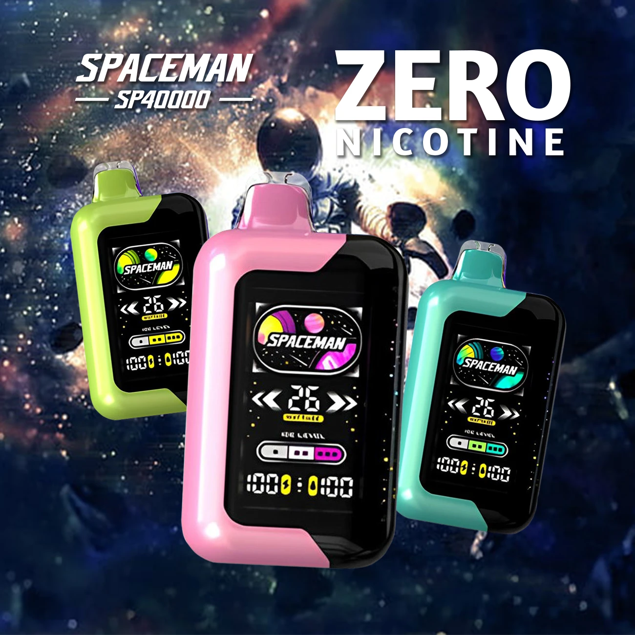 Spaceman SP40000 Zero Nicotine Vape – 40K Puffs